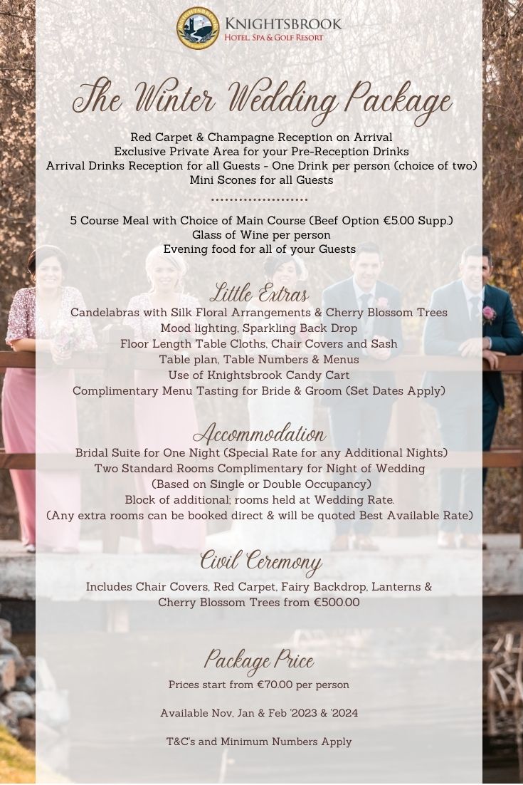 What to Expect from our Wedding Packages | Knightsbrook Hotel